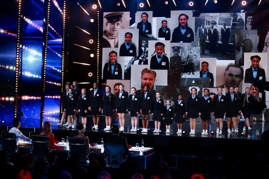 Junior choir moves BGT judges with tribute to war heroes