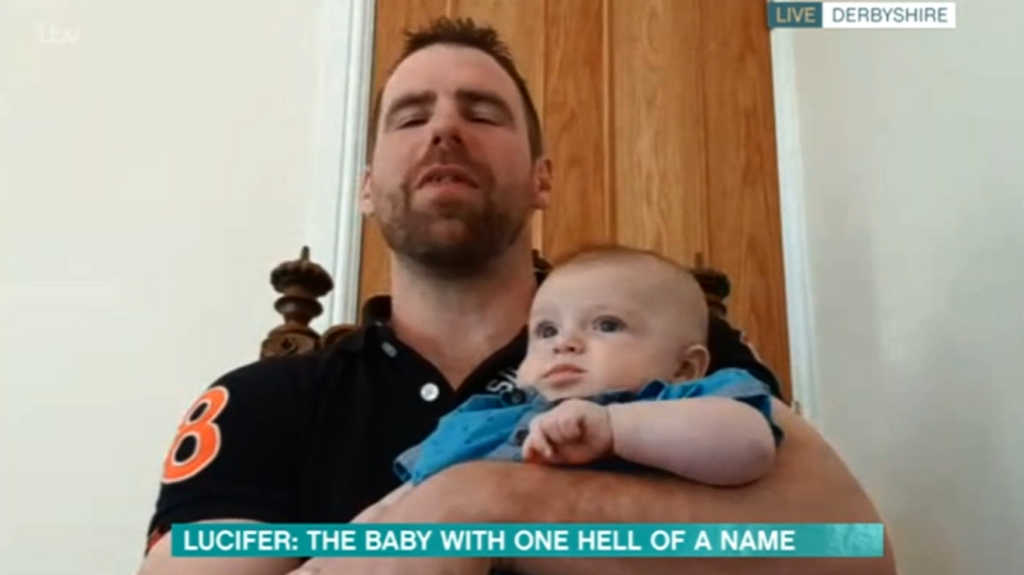 Baby Lucifer divides This Morning viewers as his father defends name