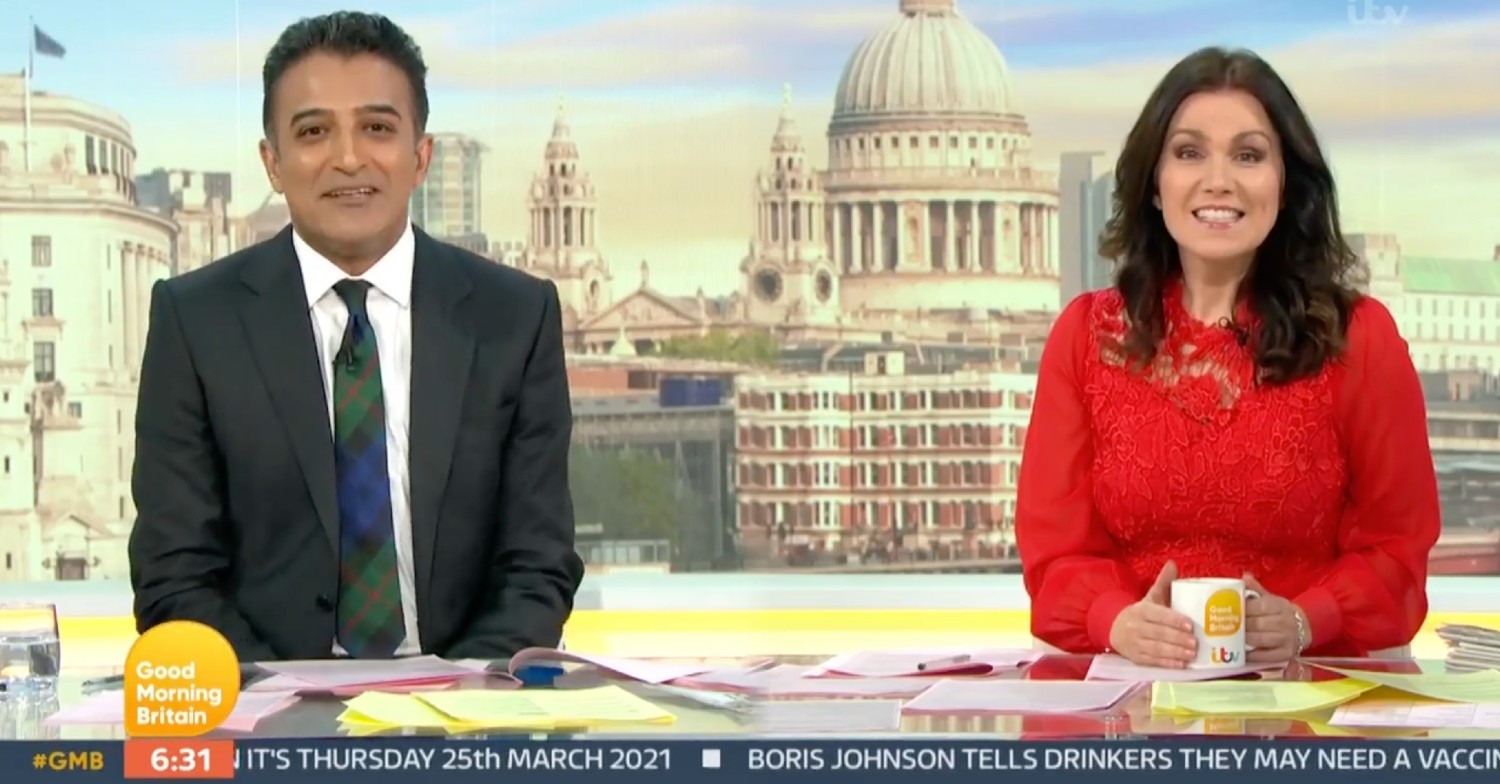 GMB: Adil Ray makes cheeky quip about Piers Morgan as he replaces him