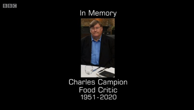 Charles Campion MasterChef: BBC dedicates episode to late food critic