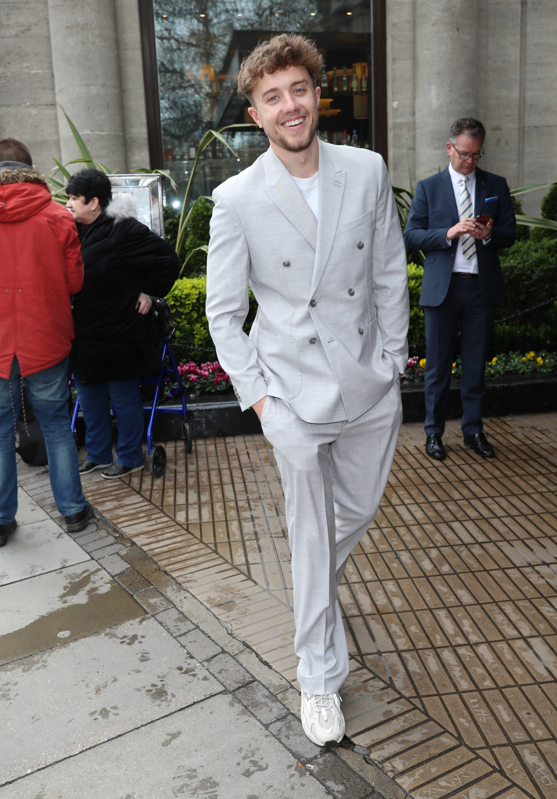 Roman Kemp shows off the painful moment he suffered ankle injury