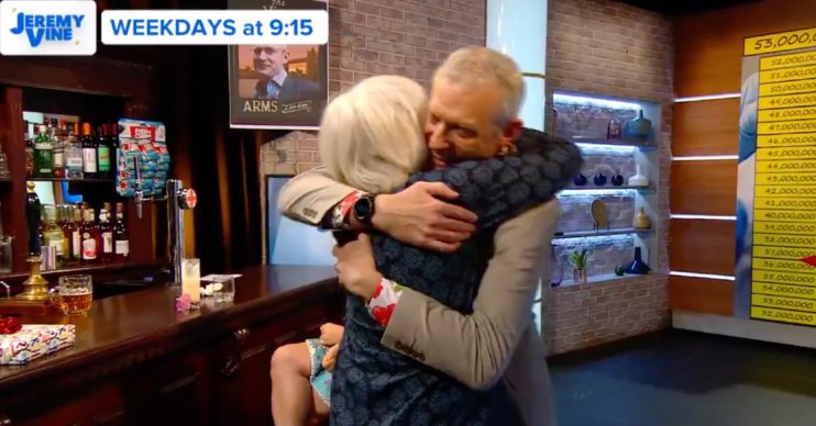 Jeremy Vine in tears as he hugs elderly mum for the first time
