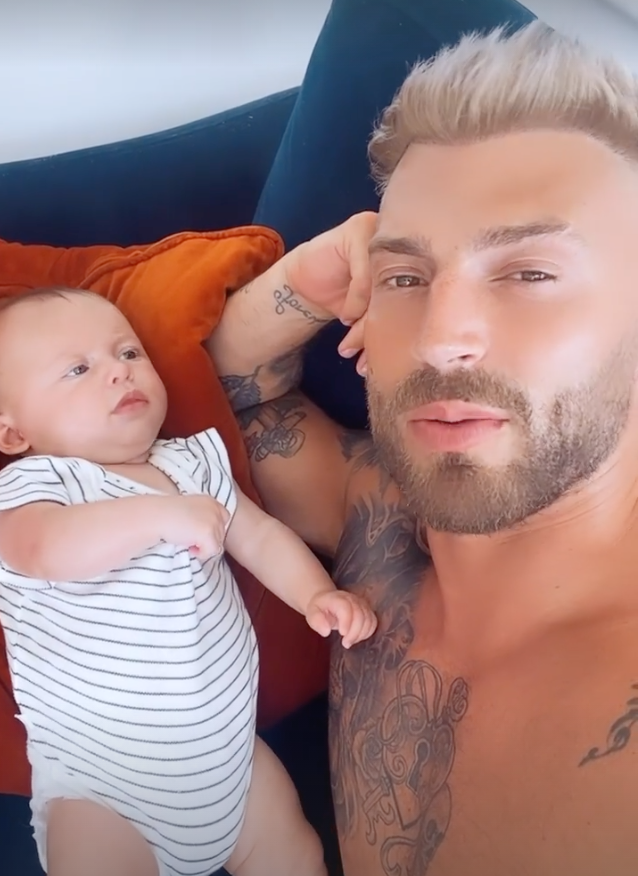 Jake Quickenden reassures Instagram fans over baby son Leo's operation