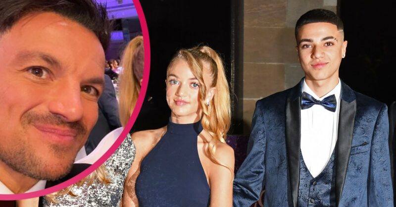 Peter Andre attends Pride of Britain with children Princess and Junior