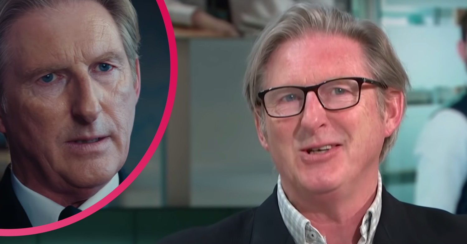 Adrian Dunbar poses with adorable newborn granddaughter in AC-12 outfit