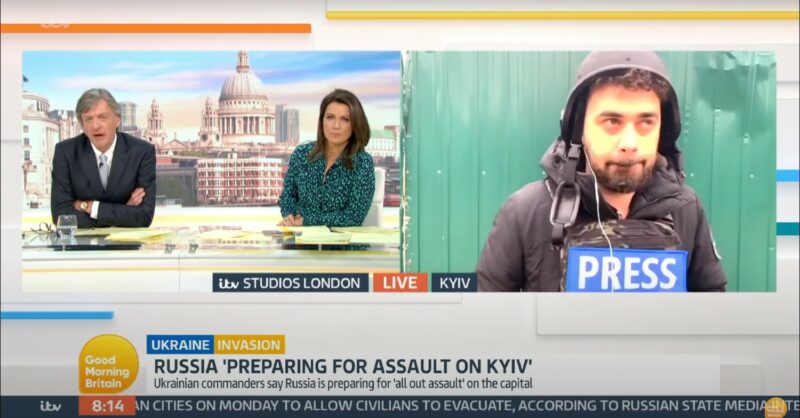 GMB: Susanna Reid urges reporter in Ukraine to 'get to safety'