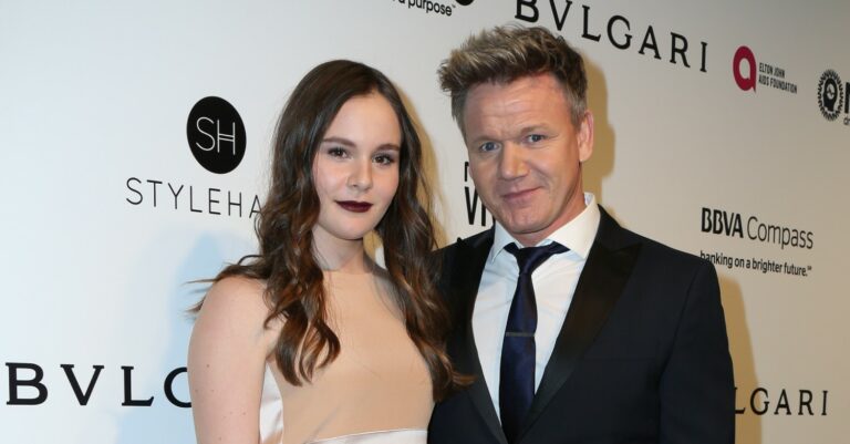 Gordon Ramsay's daughter poses topless as chef shares his 'pride'