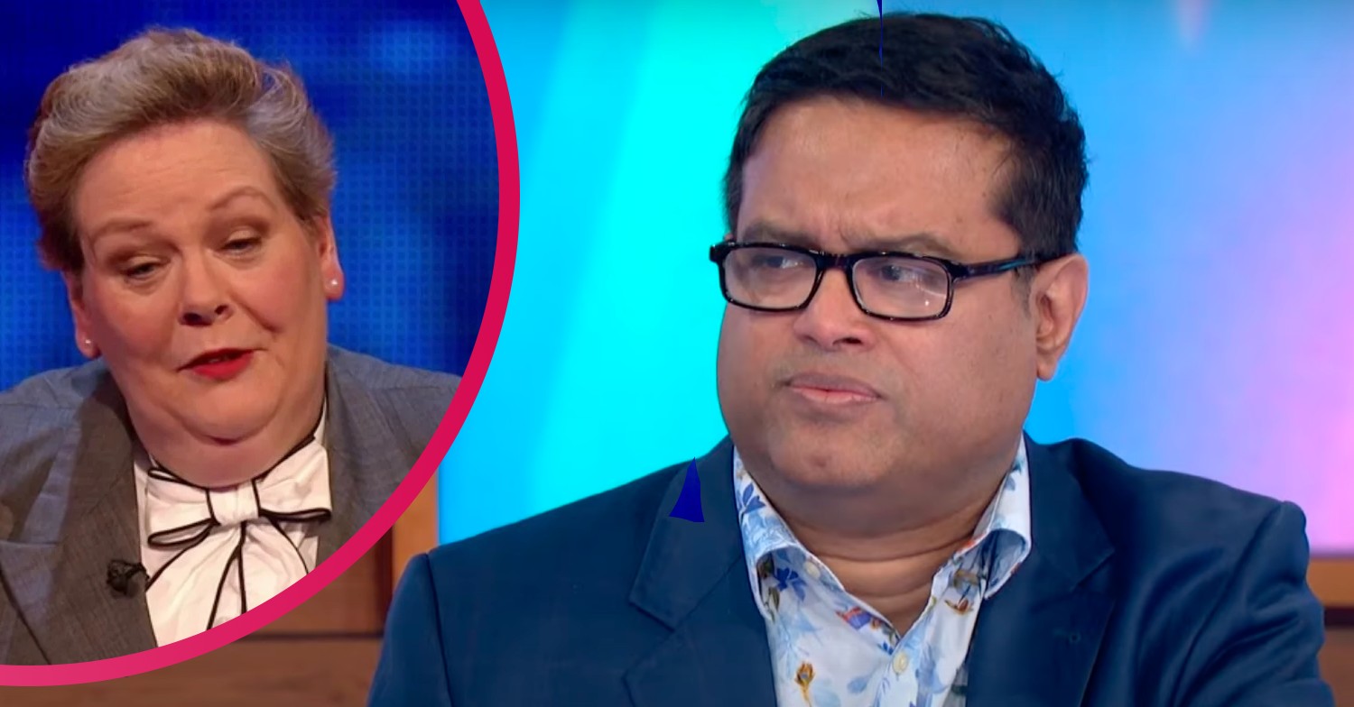 Paul Sinha comforted by Anne Hegerty at BAFTAs after emotional win