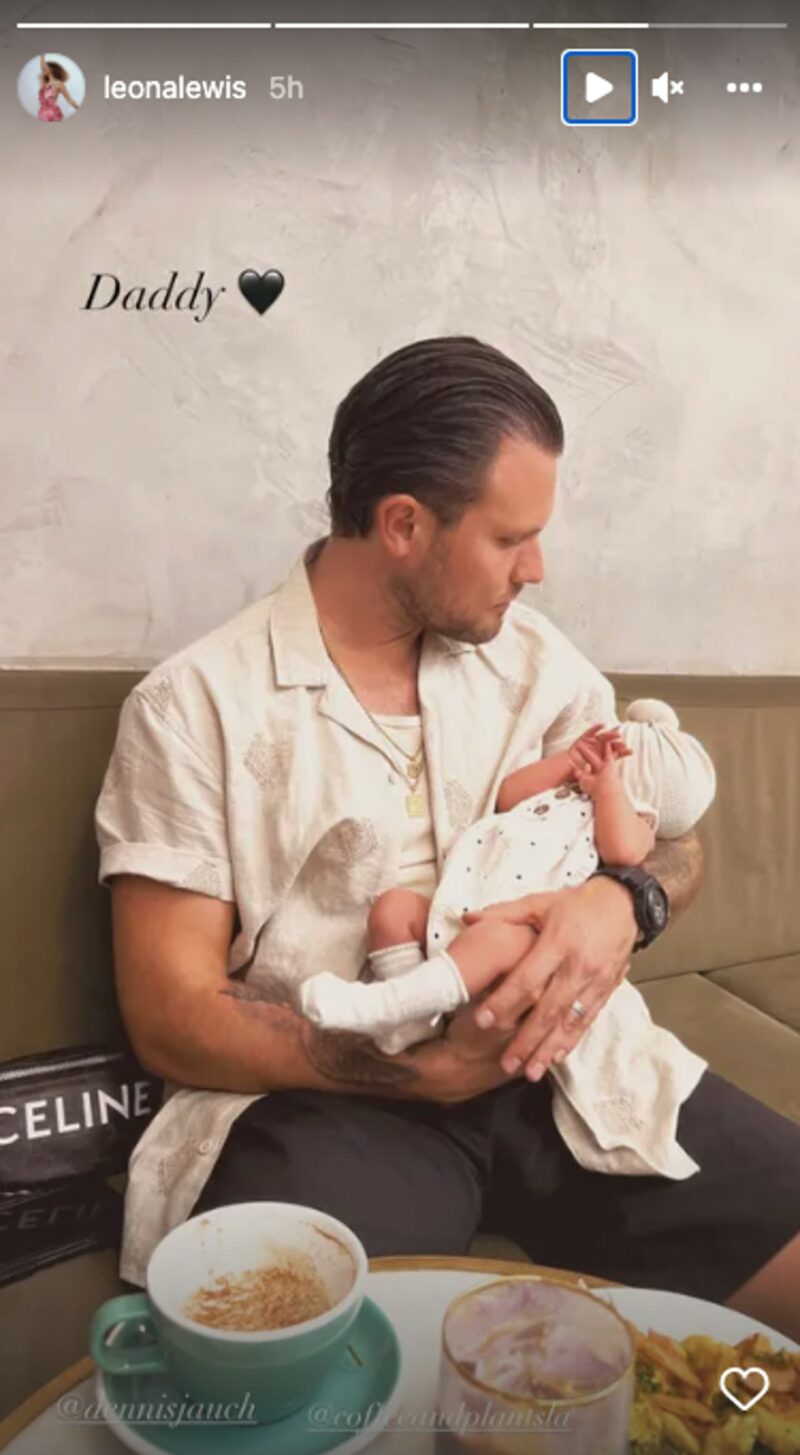 Leona Lewis shares new photos of baby daughter