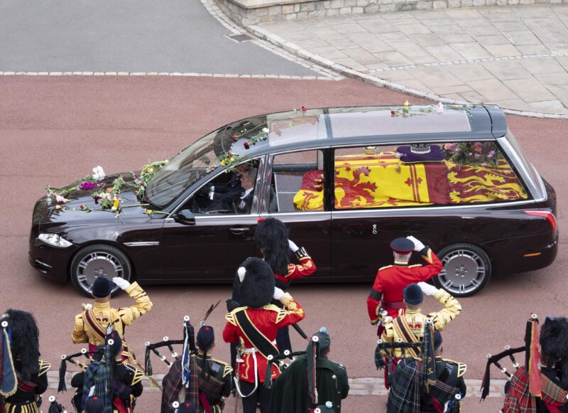 Stone in George VI Memorial Chapel inscribed with Queen name