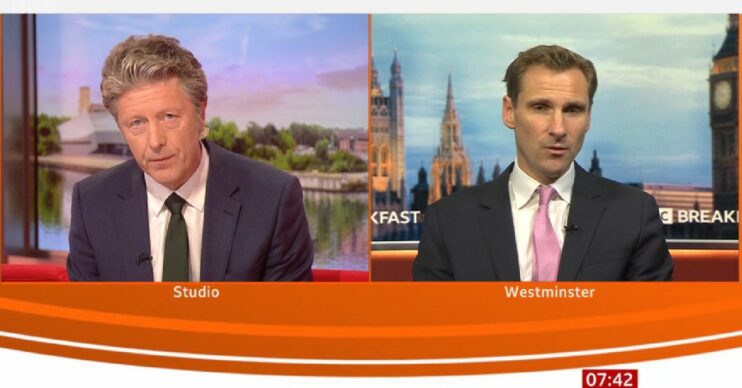 BBC Breakfast fans slam Charlie Stayt today over ‘car crash’ chat