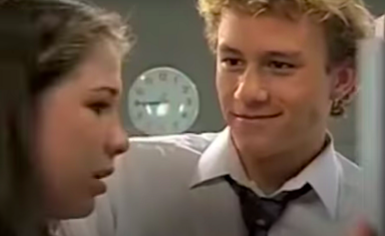 When did Heath Ledger star in Home and Away?