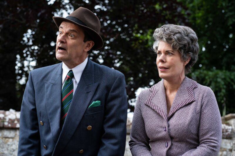 Selina Griffiths stars as Norma in ITV's The Larkins drama series