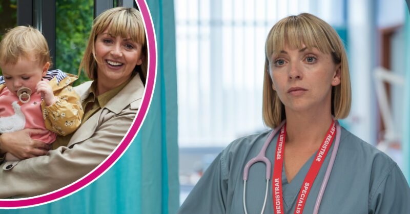 Maternal: Lisa McGrillis' real life daughter plays her on-screen baby