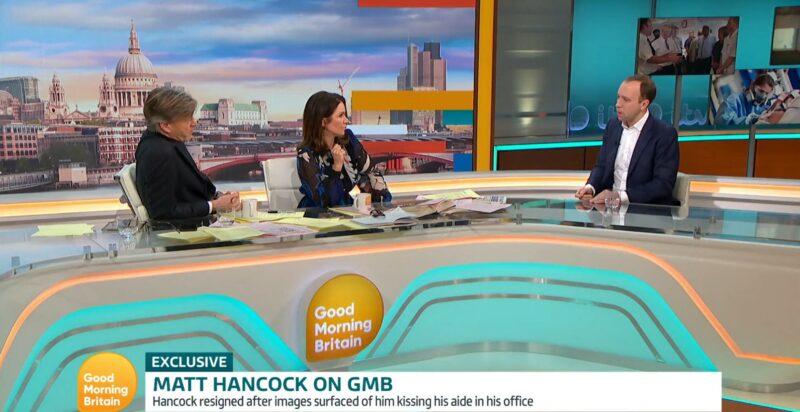 GMB hosts slated for 'disgusting' behaviour towards Matt Hancock