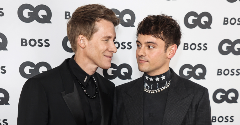 Tom Daley shares first pictures of new baby with big brother Robbie