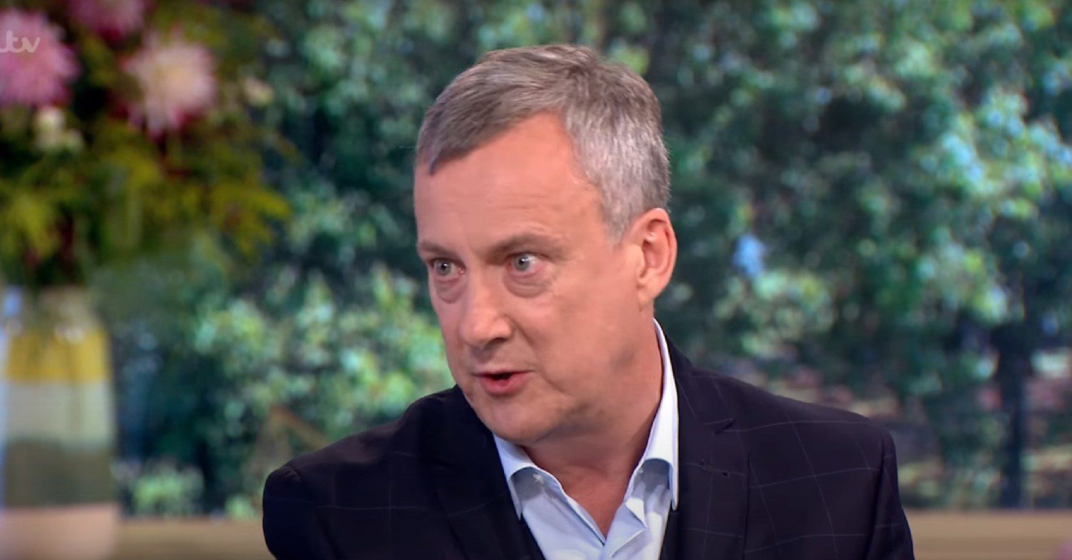 Stephen Tompkinson in court after being accused of battering man