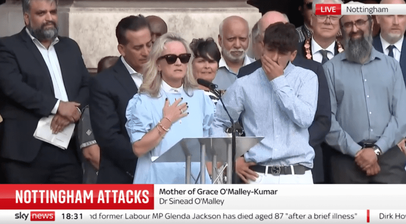 Nottingham holds vigil for attack victims Grace, Barnaby and Ian