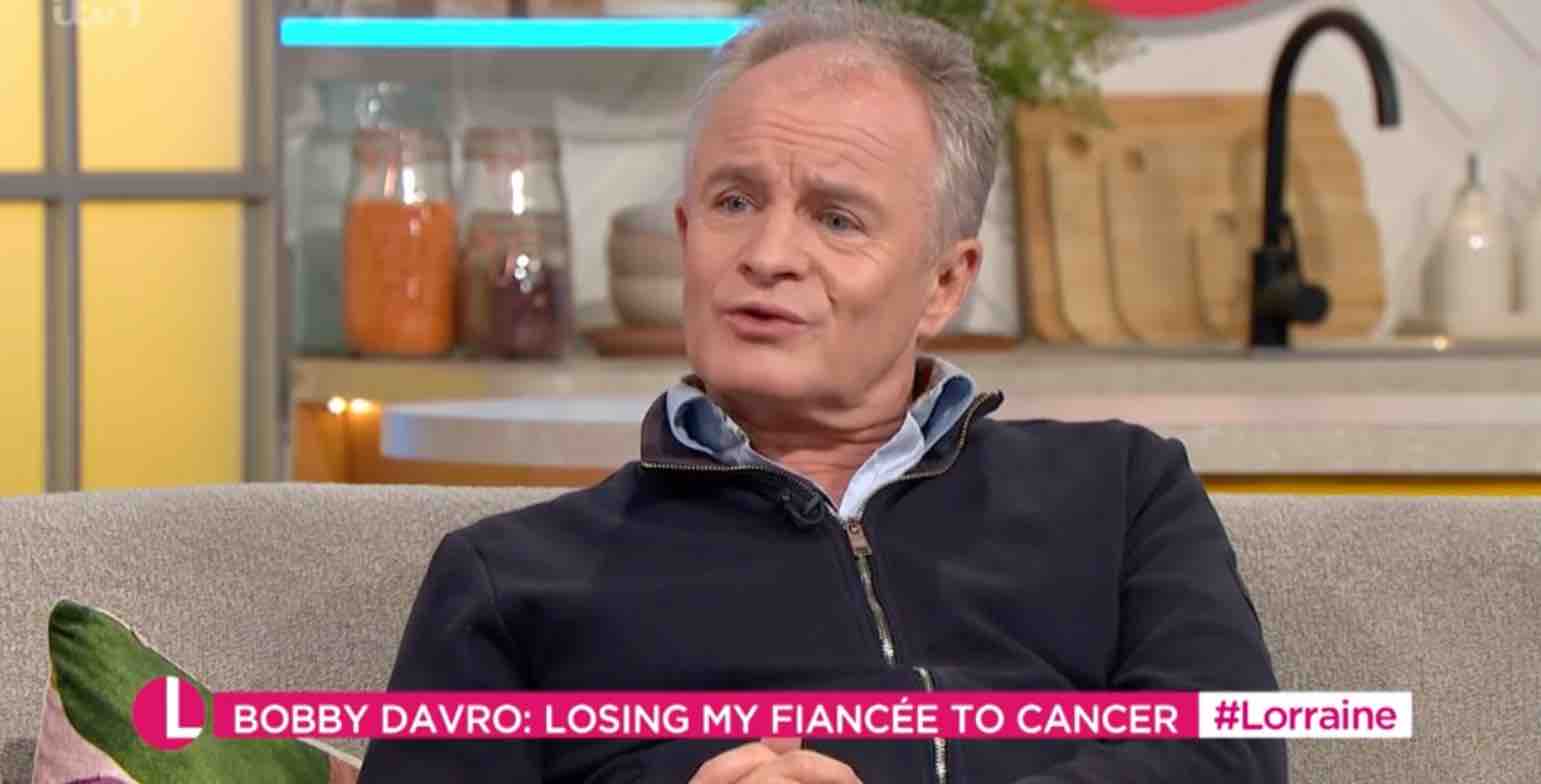 Bobby Davro felt 'anger' of death of fiancée Vicky Wright