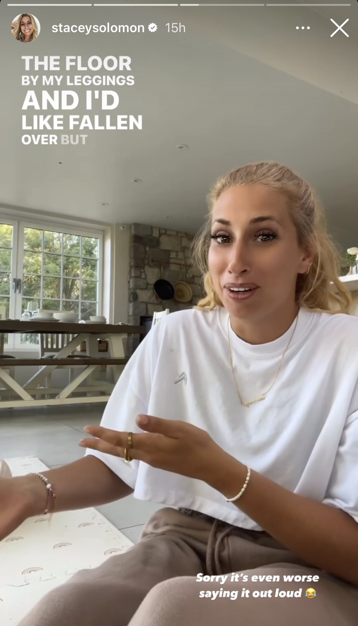 Stacey Solomon horrified as she shares mortifying mishap on Instagram