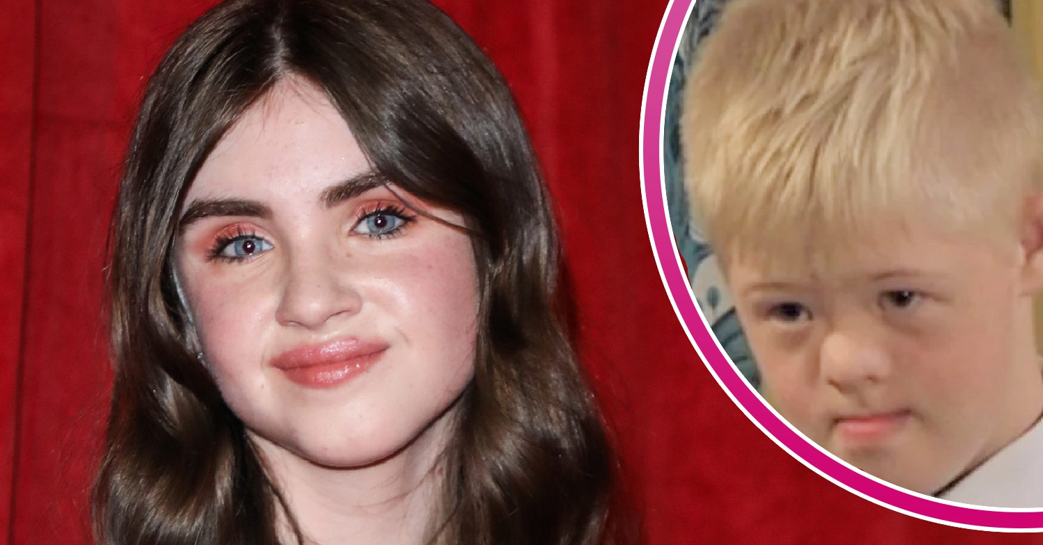 Emmerdale: Harvey Rogerson and Amelia Flanagan pose for picture