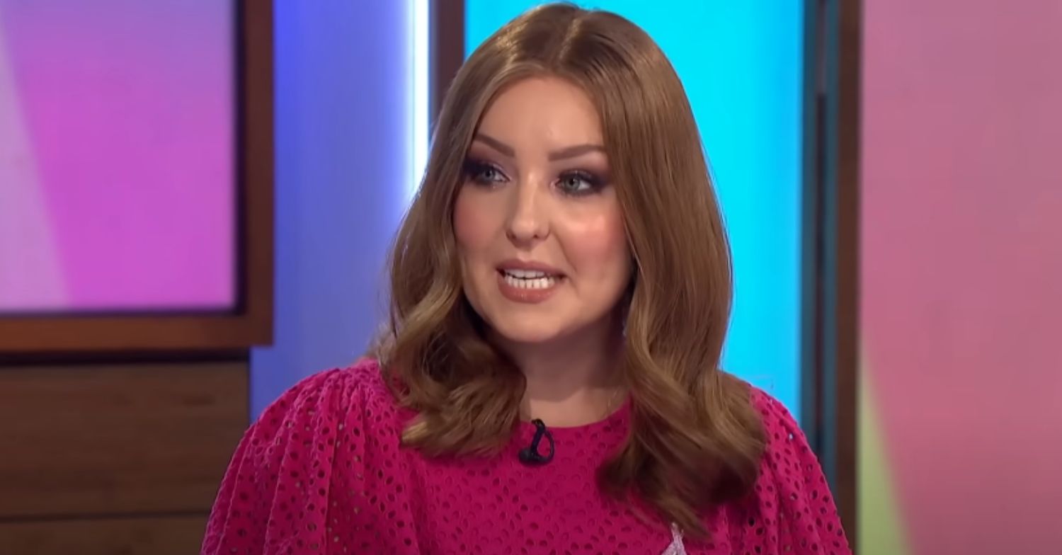 Amy Dowden cries tears of joy as she rings the cancer chemo bell