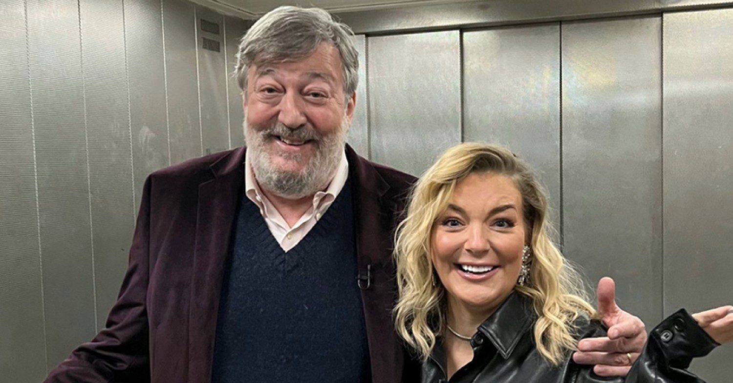 The One Show: Sheridan Smith and Stephen Fry trapped in a lift