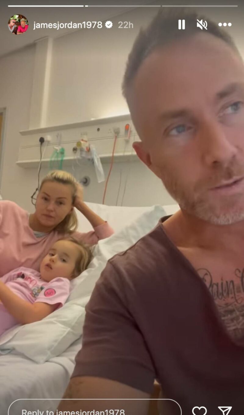 James Jordan confirms daughter is out of hospital: 'Got my baby back'