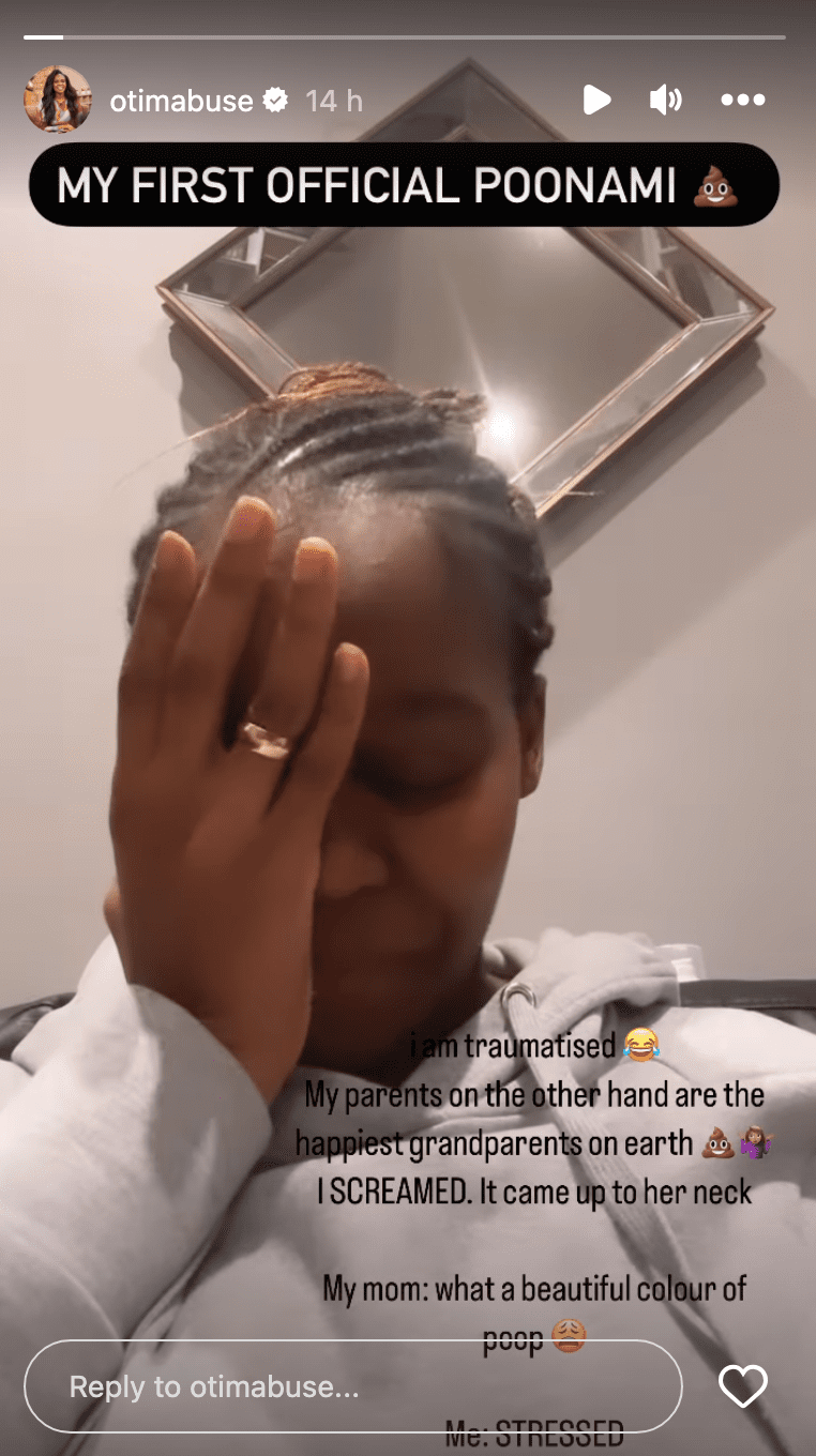 Oti Mabuse 'traumatised' as baby girl’s nappy explodes: 'Stressed!'