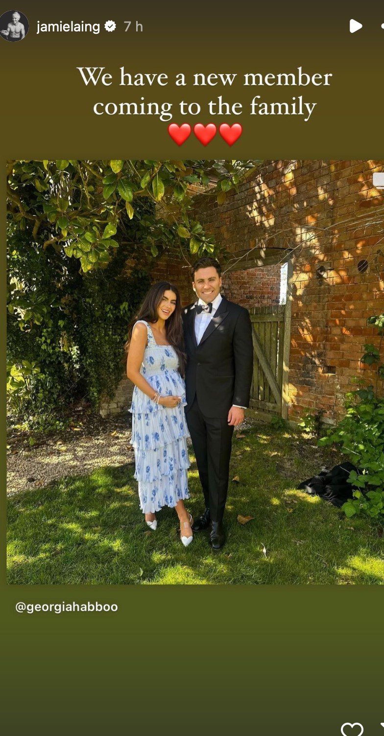 Jamie Laing and wife Sophie Habboo gush over her sister's baby news