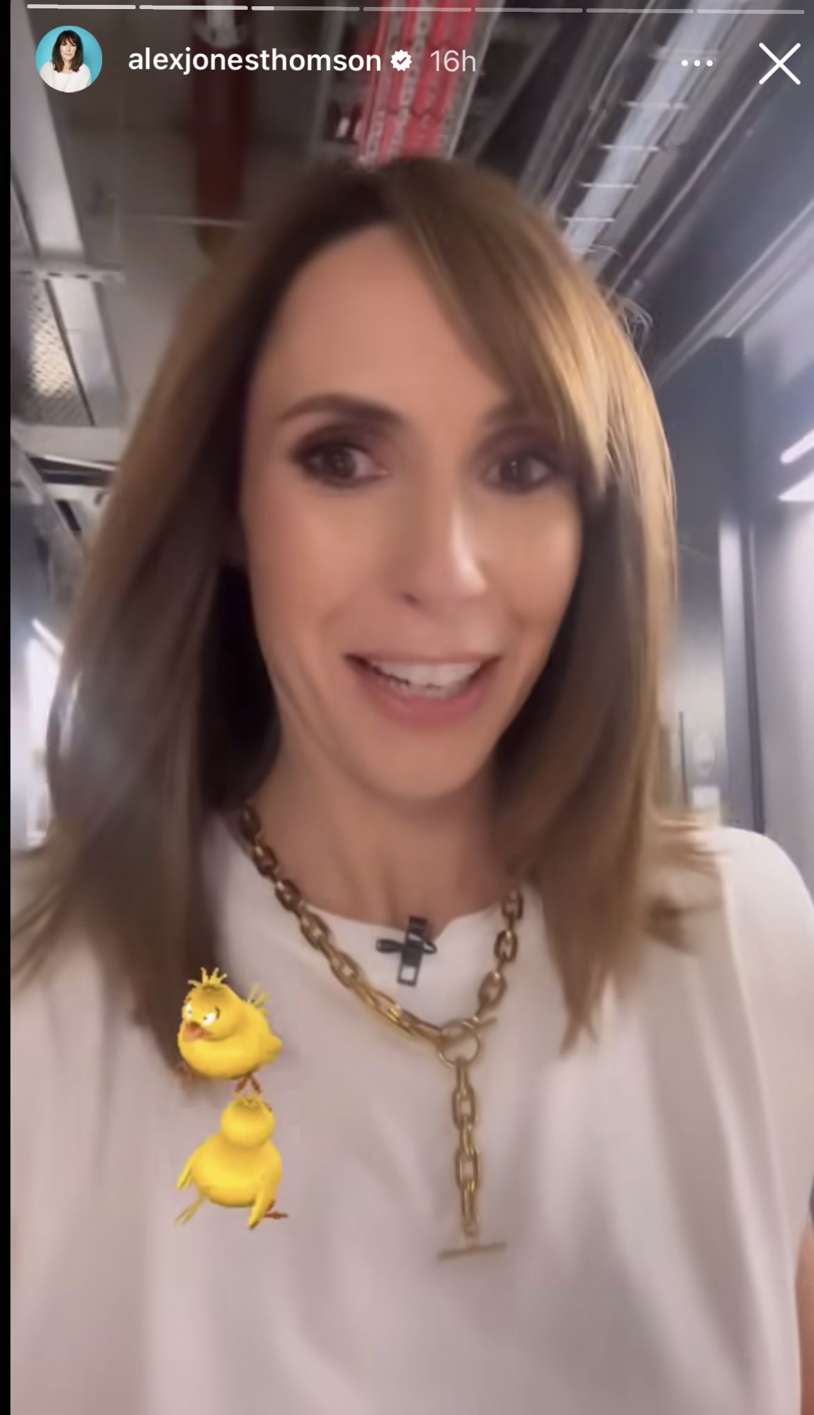 The One Show star Alex Jones introduces new chicks into family