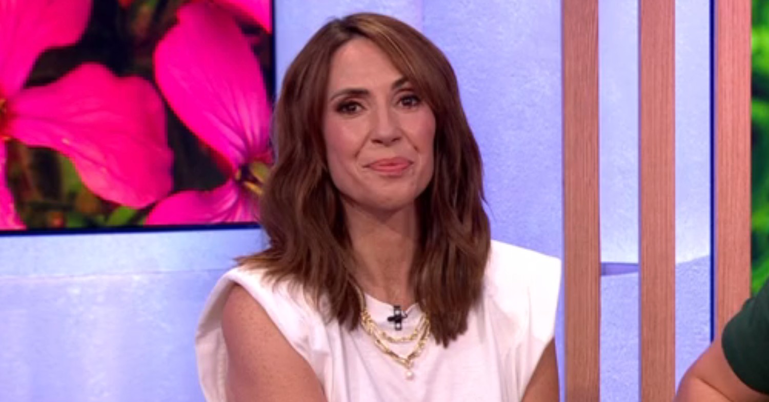 The One Show star Alex Jones slept on a bench during holiday with her ...