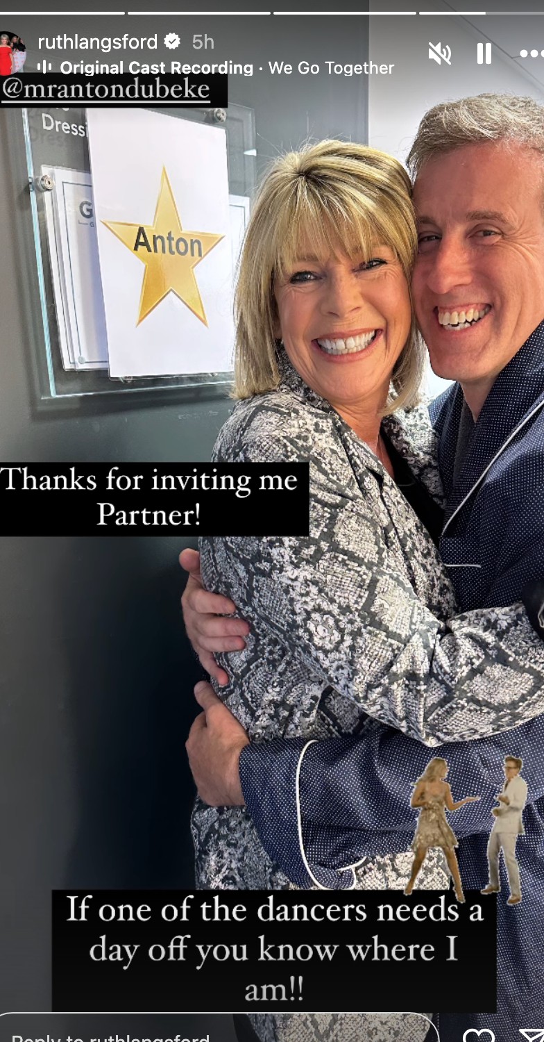 Ruth Langsford all smiles over gesture from Anton Du Beke