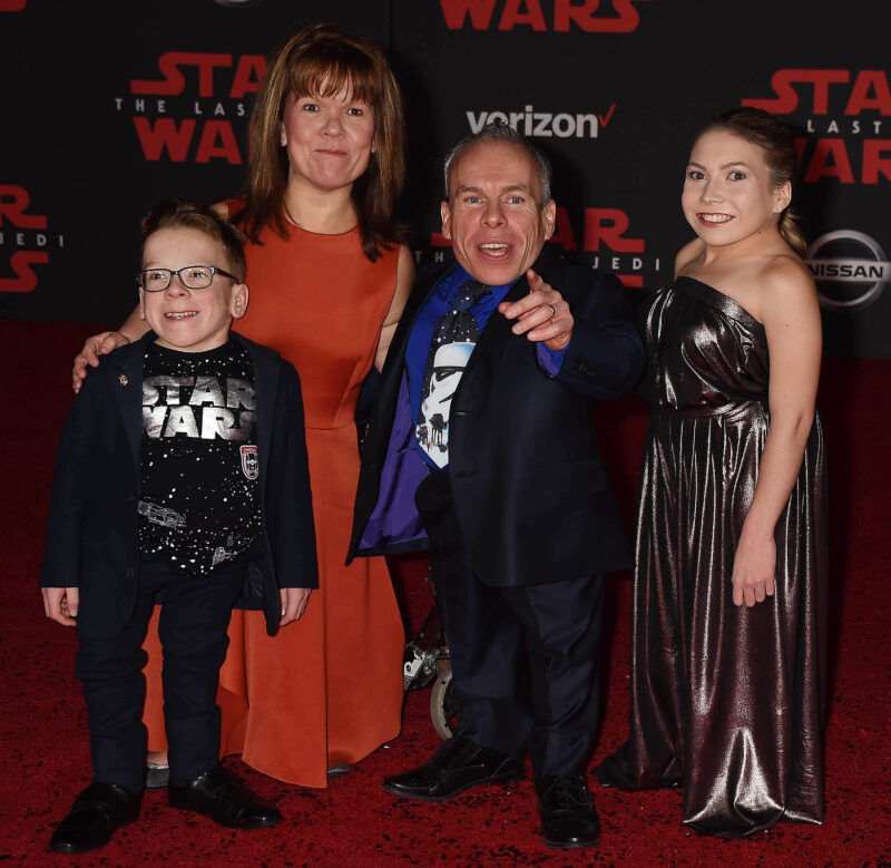 Warwick Davis makes first public appearance on red carpet with daughter ...