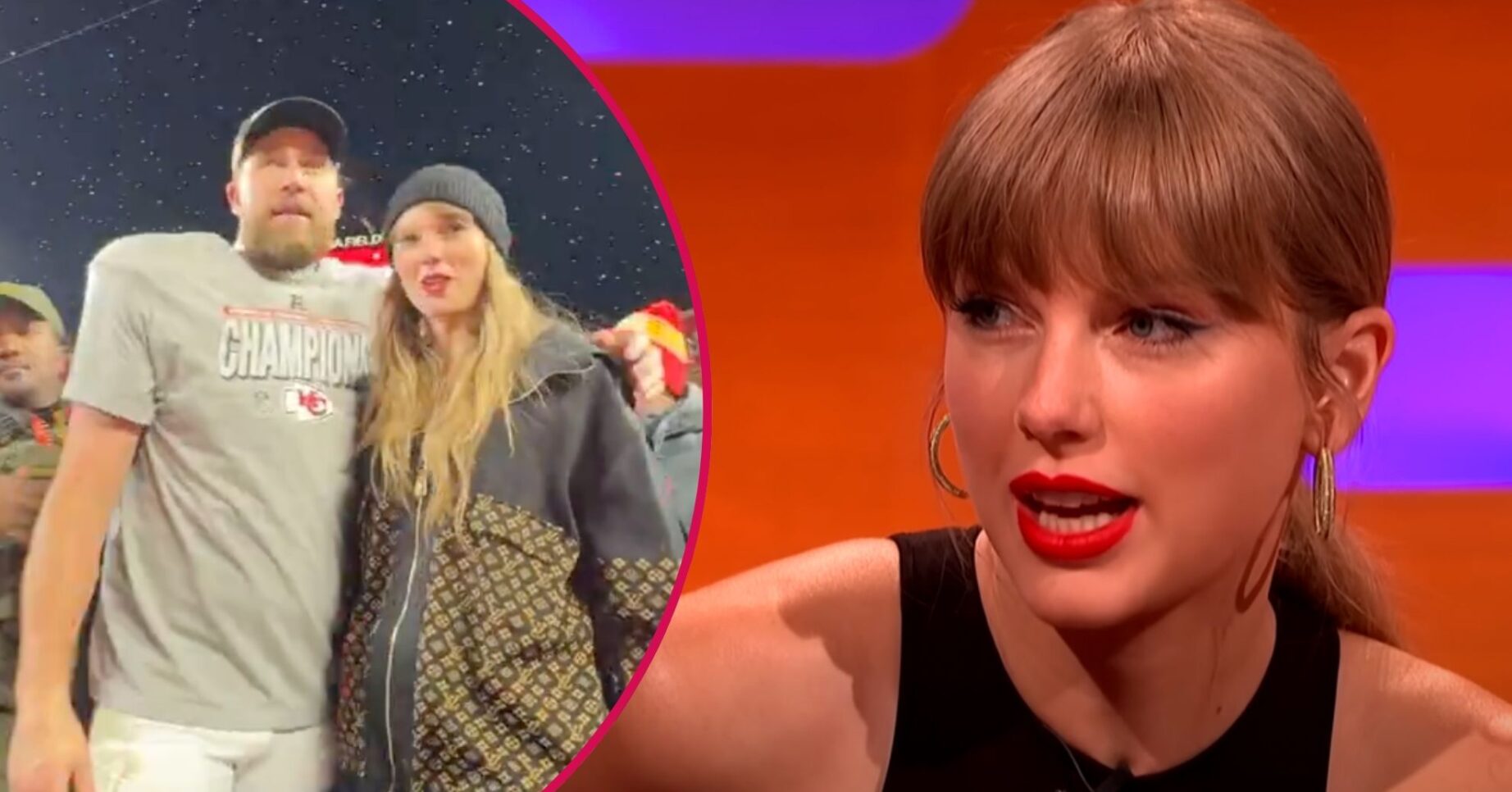 Taylor Swift slammed as she runs onto Chiefs pitch to celebrate