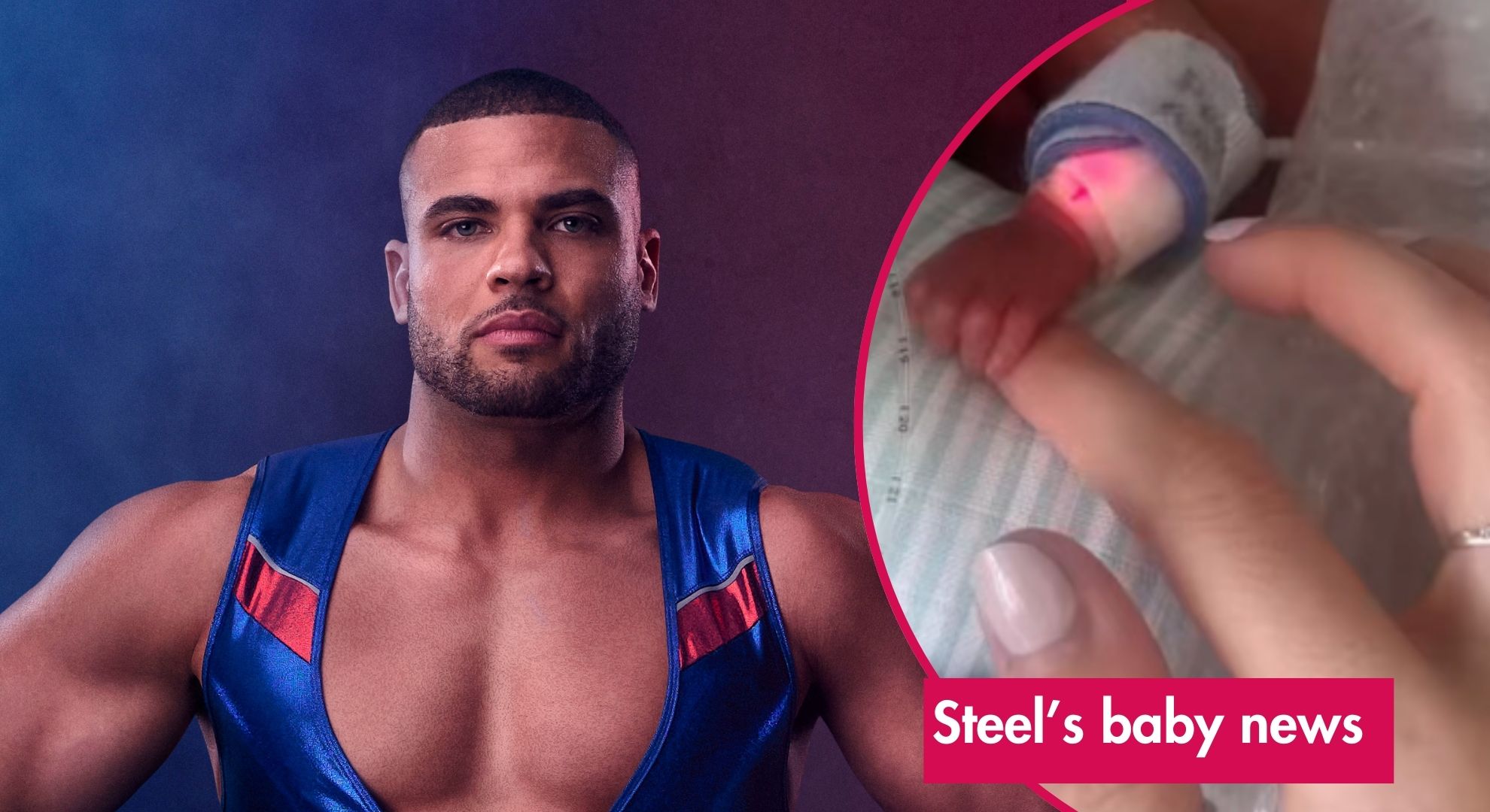 Gladiators star Zack George reveals baby boy born prematurely at 23 weeks