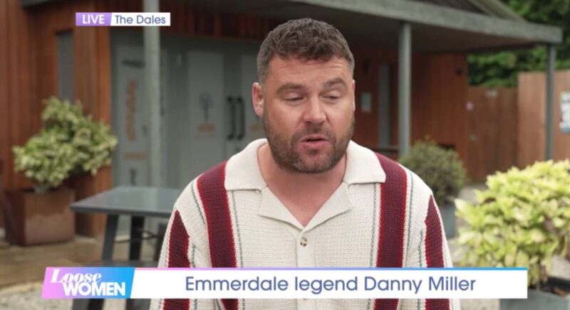Danny Miller fights back tears as he pays tribute to dad Bruce