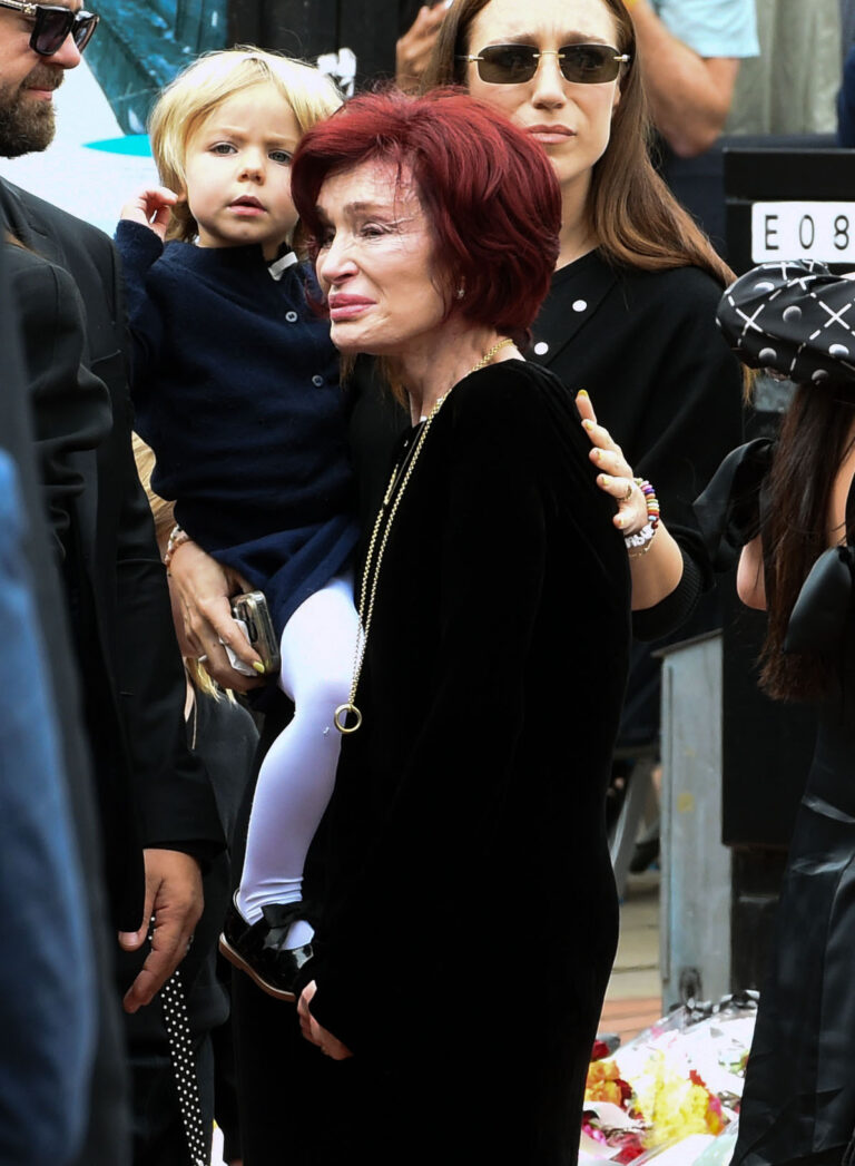 Sharon Osbourne's grief laid bare during Ozzy's funeral procession