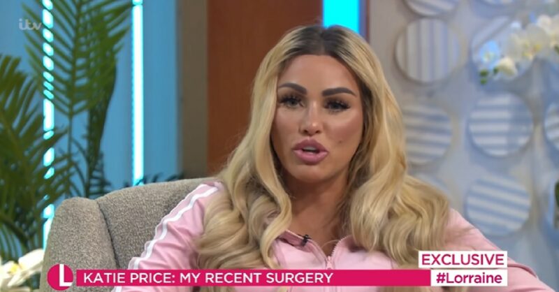 Katie Price claps back at Lorraine Kelly over surgery remark