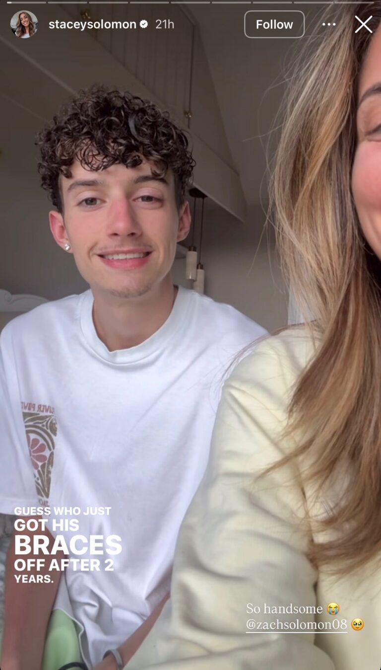 Stacey Solomon gushes over 'handsome' son as he reveals 'strange ...